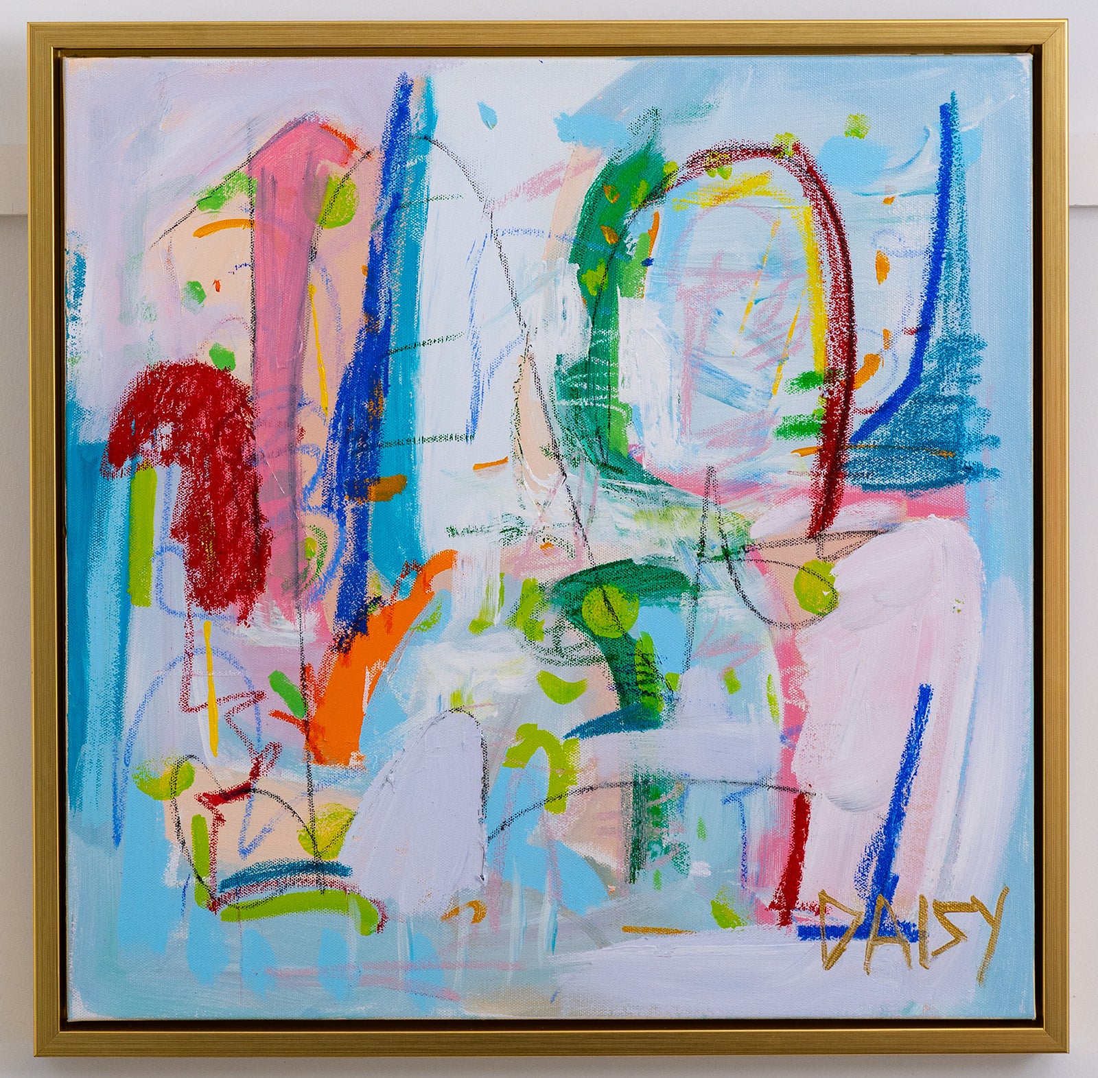 20x20 "Shattered" Abstract Painting | Sold by Megan Daisy Milner ...